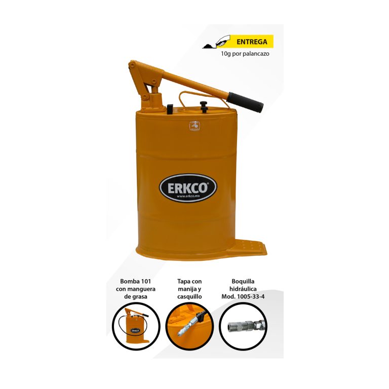 Modelo 612-150-D Bomba Neumática para Aceite de Pie Largo 200 Lts – Erkco