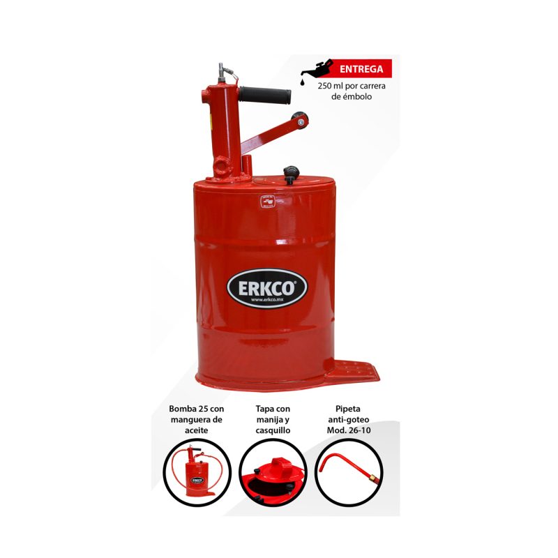 Modelo 1005 Inyector Manual de Grasa Reforzado – Erkco